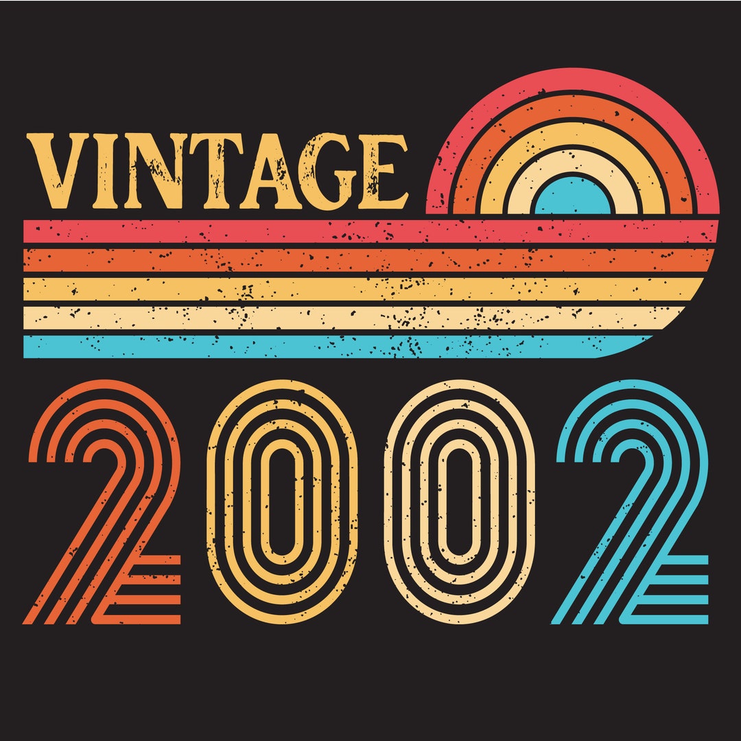 Vintage 2002 Svg, 2002 Birthday Svg, 22th Birthday Svg Png, Vintage ...