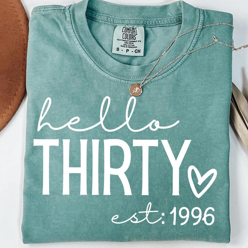 Hello Thirty Svg PNG, 30th Birthday Svg, Hello 30 Svg, Hello Thirty Est ...