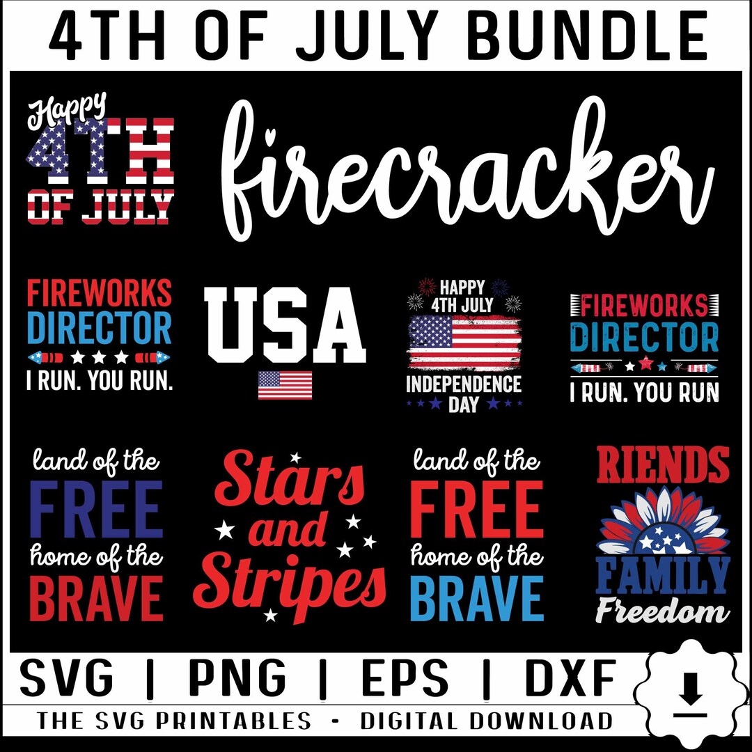 4th of July Mega Bundle, Independence Day Svg, America Svg, 4th of July ...