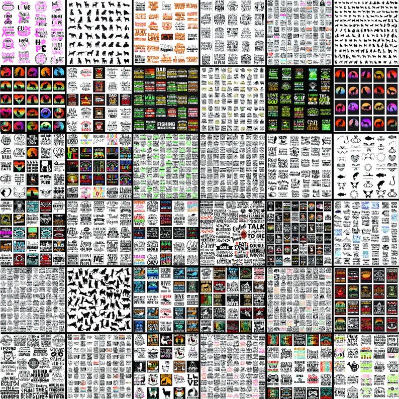 Whole Shop Bundle Svg, Entire Store Mega Svg Bundle, Svg Files for ...