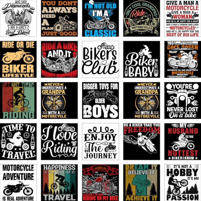 Motorcycle Svg Bundle, Biker Svg, Biker Svg Files, Motorcycle Bundle ...