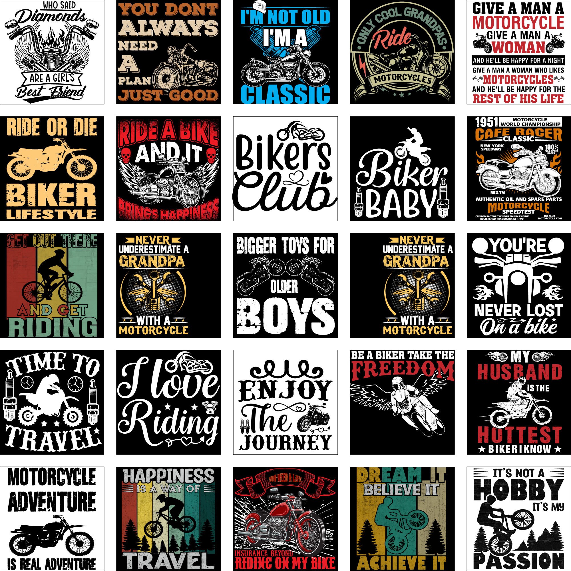 Motorcycle Svg Bundle, Biker Svg, Biker Svg Files, Motorcycle Bundle ...