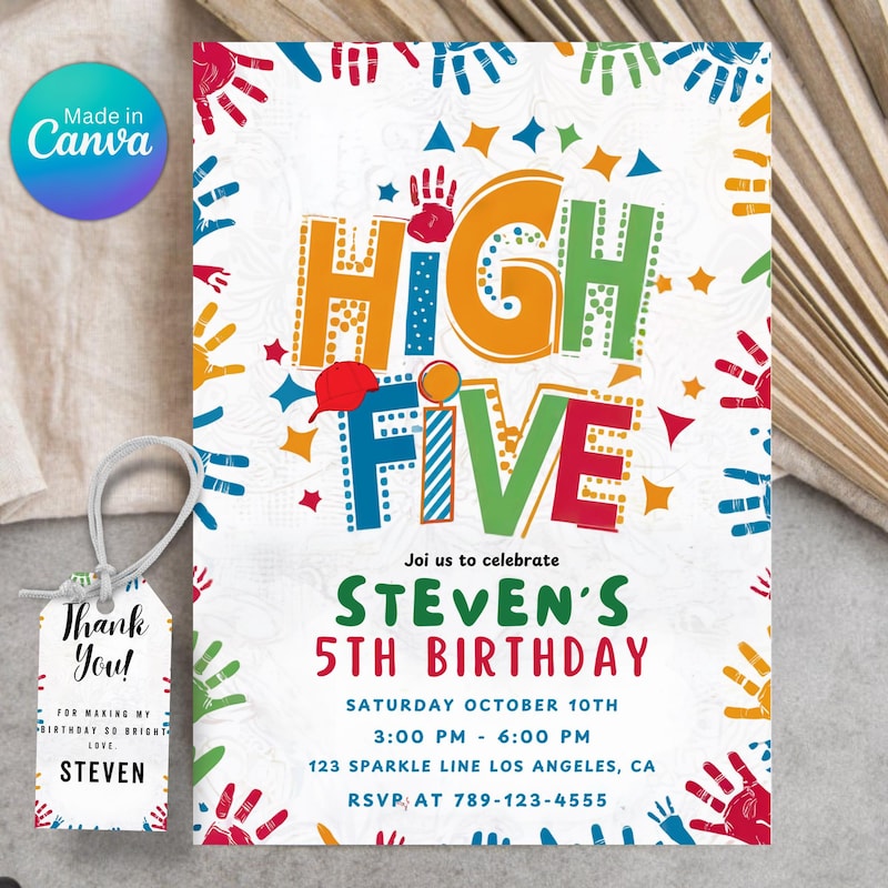 High Five Birthday - Etsy