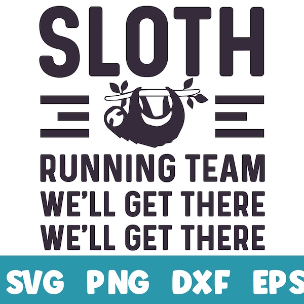 Sloth Running Team - Etsy