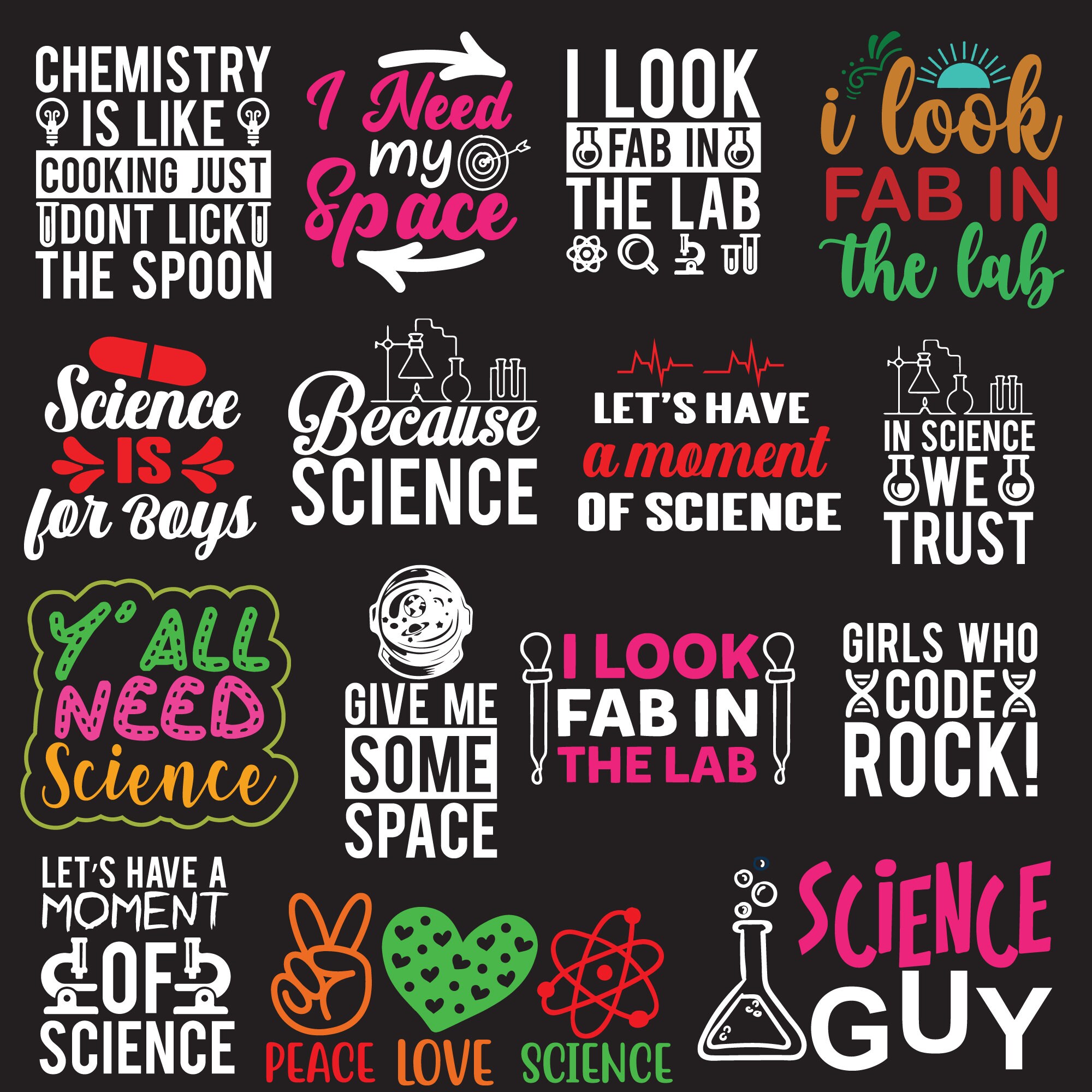 Science Svg Bundle, Science Svg Cutting Files, Science Shirt Svg ...