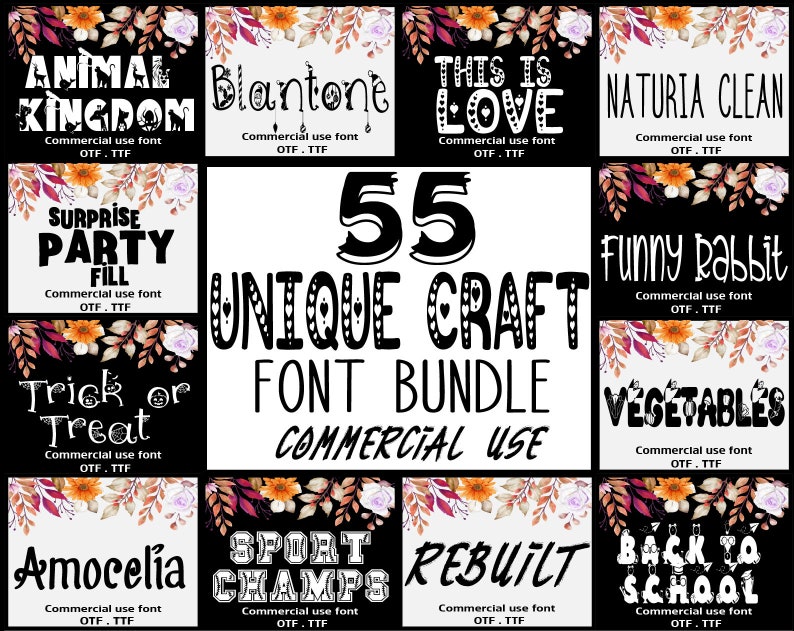 1000 Fonts Bundle, Script Fonts, Craft Fonts Pack, Handwritten Fonts ...