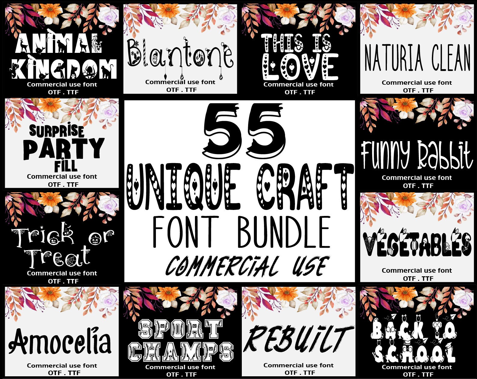 1000 Fonts Bundle, Script Fonts, Craft Fonts Pack, Handwritten Fonts ...