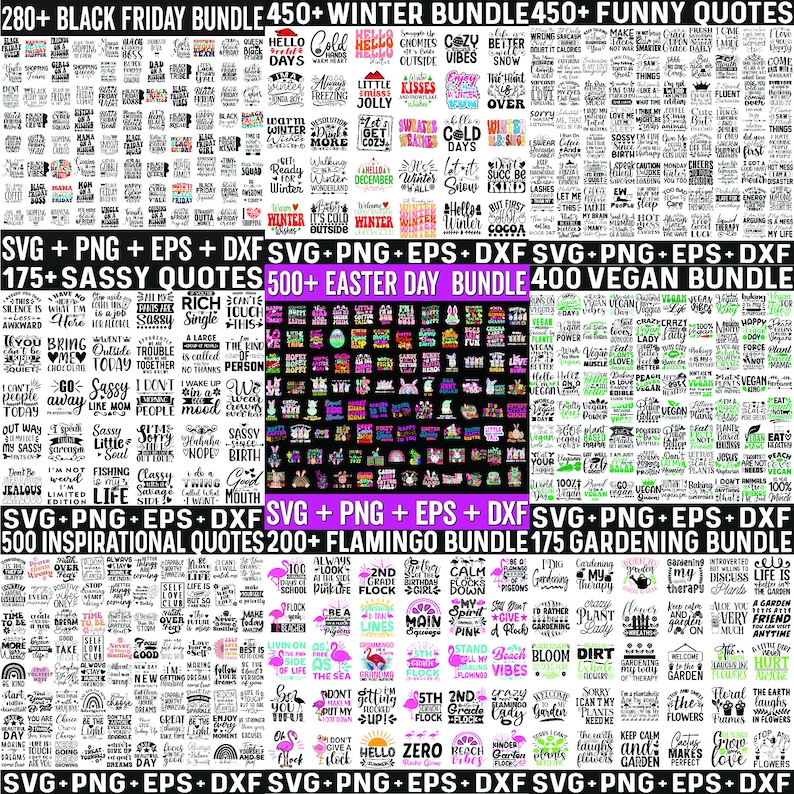 Whole Shop Bundle Svg, Entire Store Mega Svg Bundle, Svg Files for ...