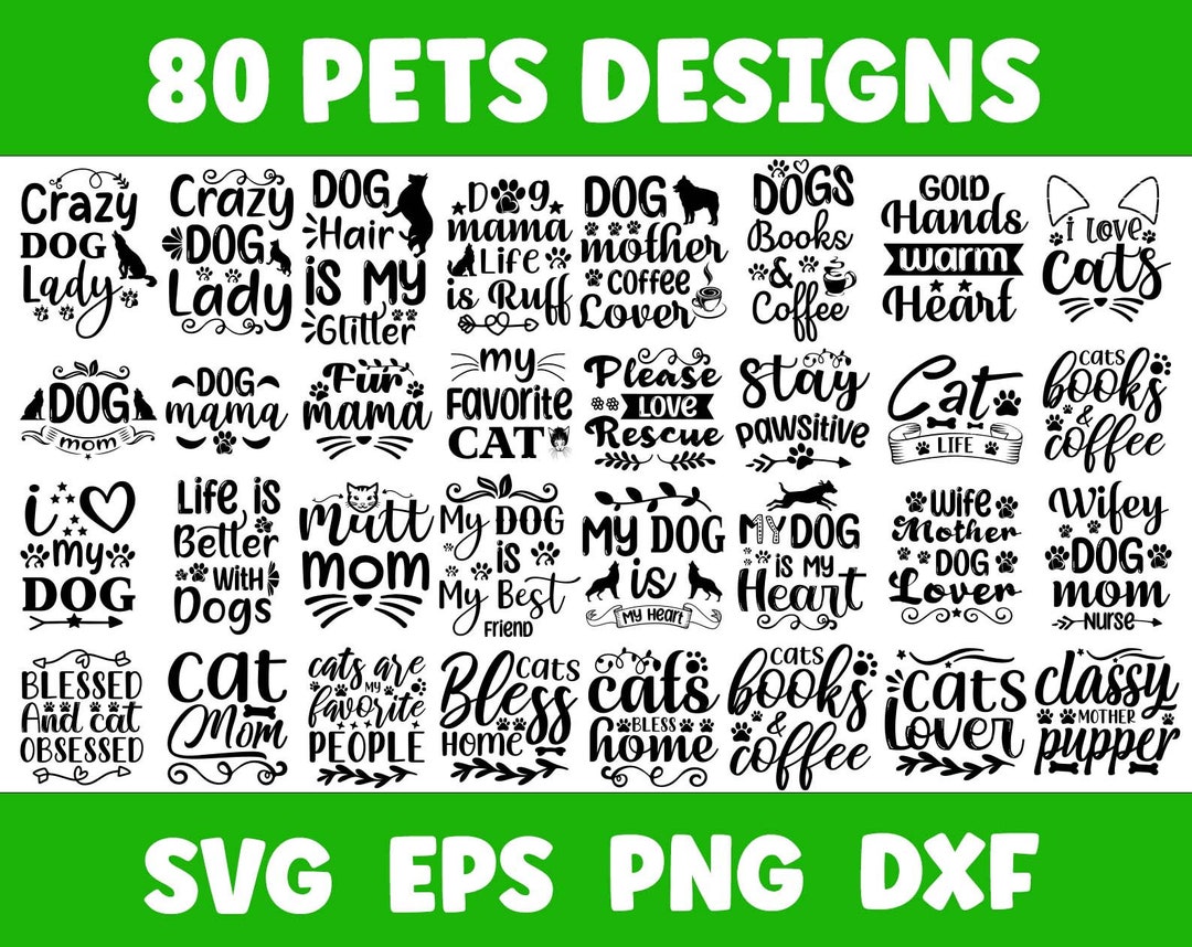 Pets Svg Bundle, Pets Svg Files for Cricut, Pets Shirt SVG, Pets SVG ...