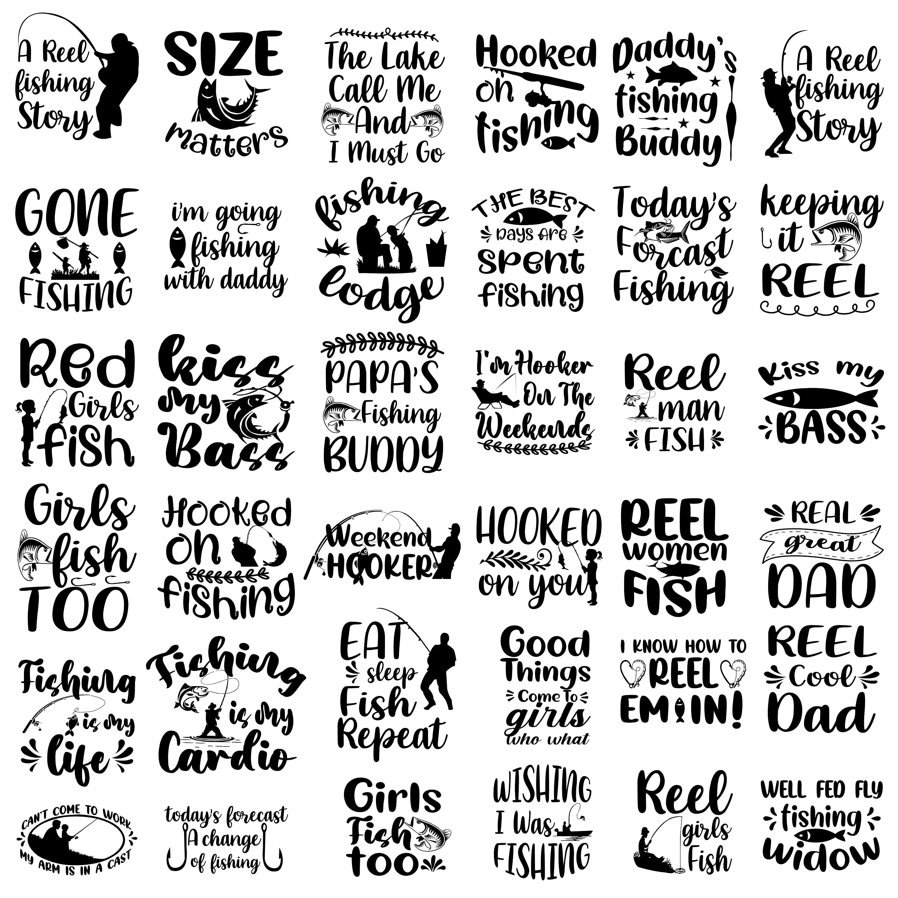 Fishing Svg Bundle, Fishing Svg Files for Cricut, Fishing Png Bundle ...
