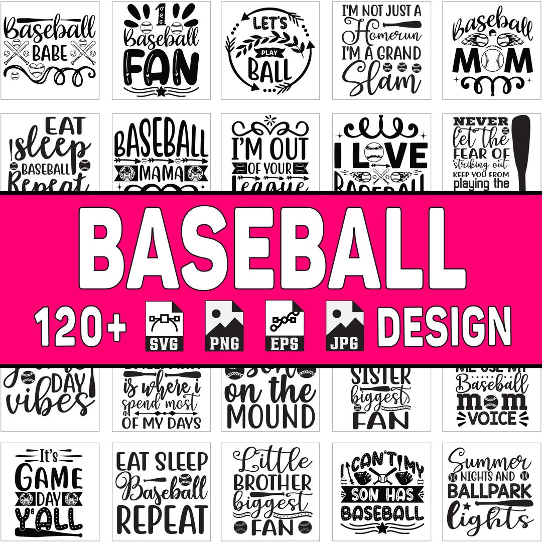 Baseball SVG Bundle Baseball SVG Baseball Cut Files - Etsy