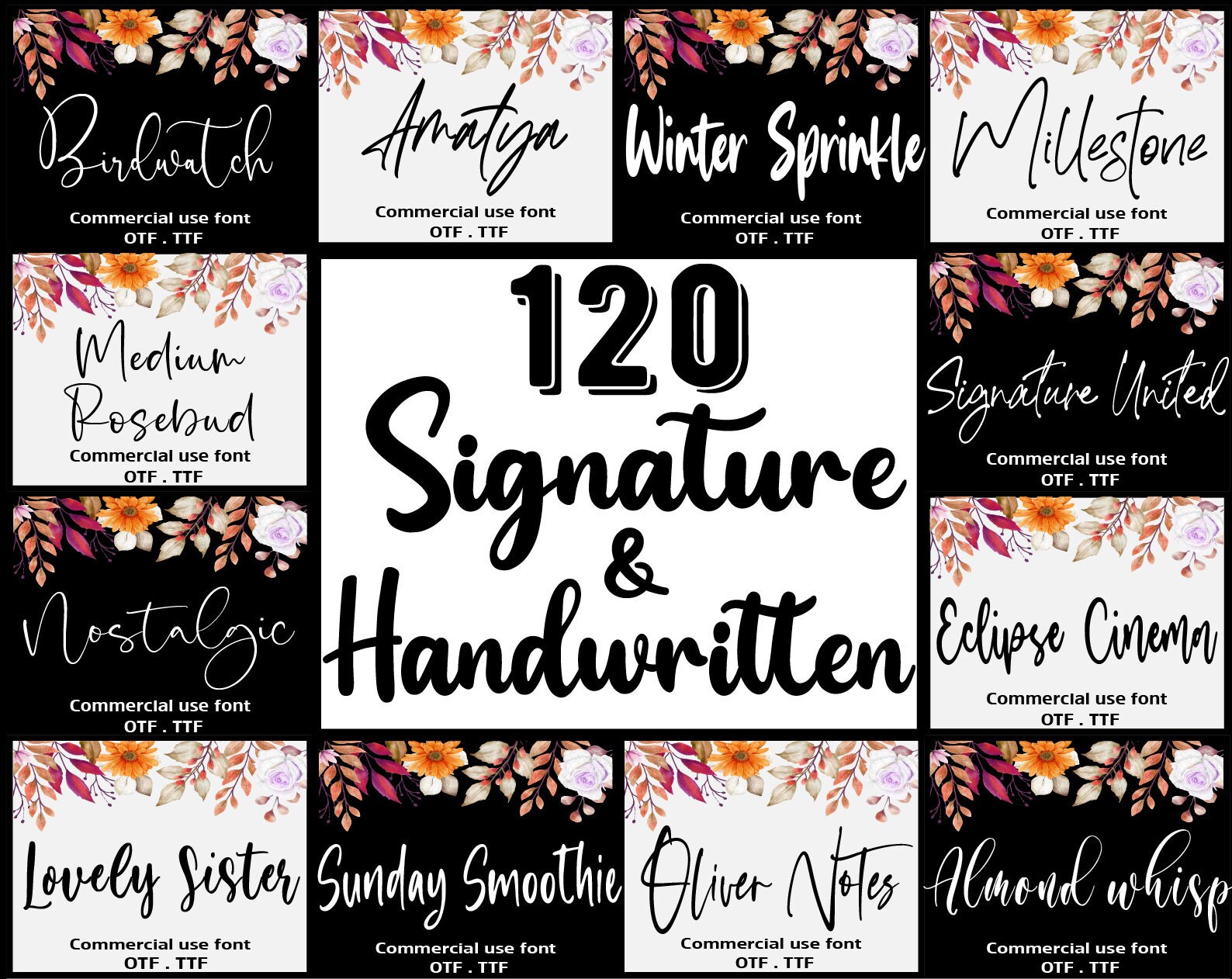 1000 Fonts Bundle, Script Fonts, Craft Fonts Pack, Handwritten Fonts ...