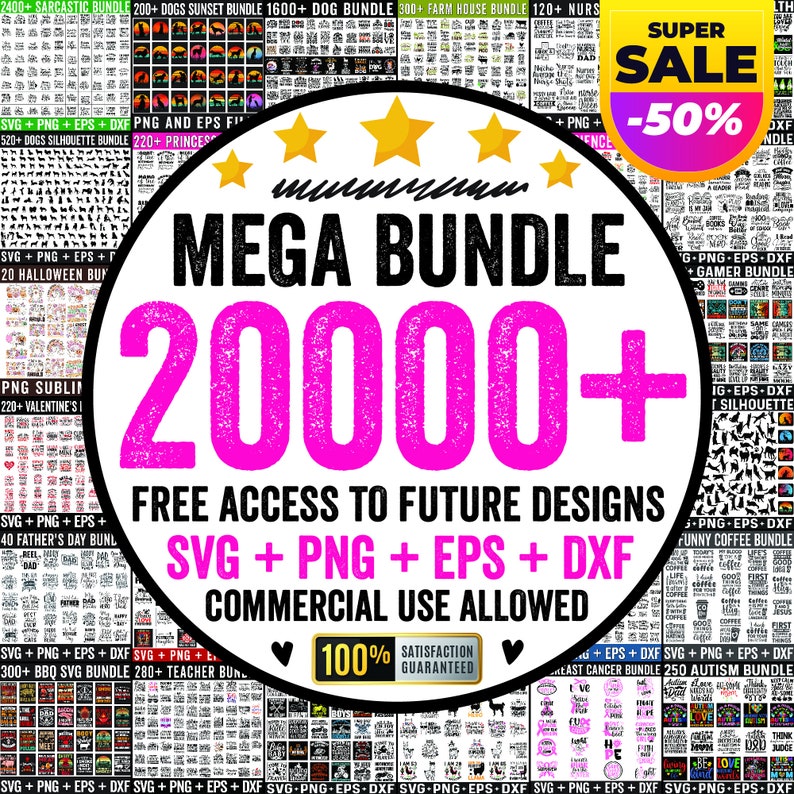 Whole Shop Bundle Svg, Entire Store Mega Svg Bundle, Svg Files for ...
