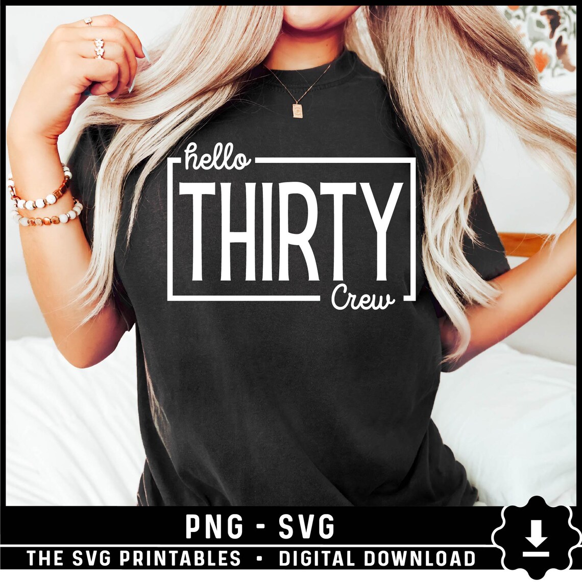 Hello Thirty Crew PNG, 30th Birthday Design, Est 1995 Png, 30th ...