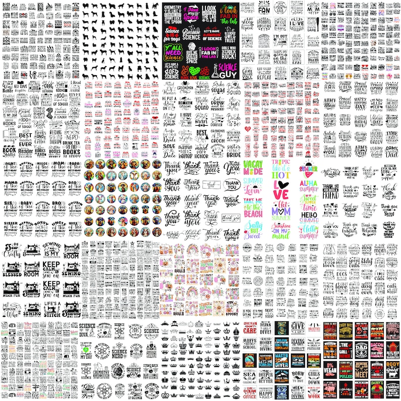 Whole Shop Bundle Svg, Entire Store Mega Svg Bundle, Svg Files for ...