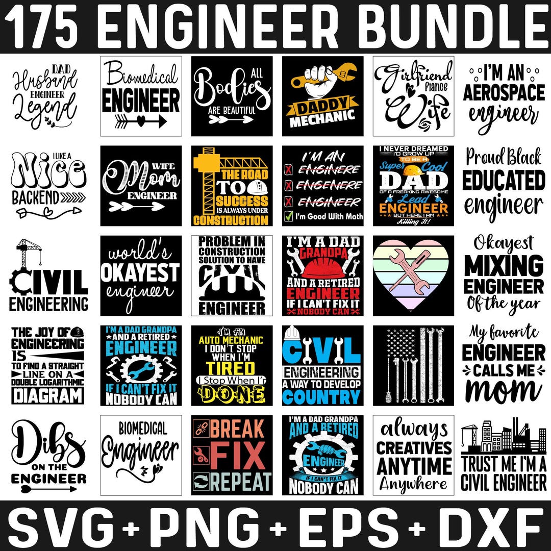 Engineer SVG Bundle, Engineer Quotes SVG, Engineer Svg, Engineer Life ...
