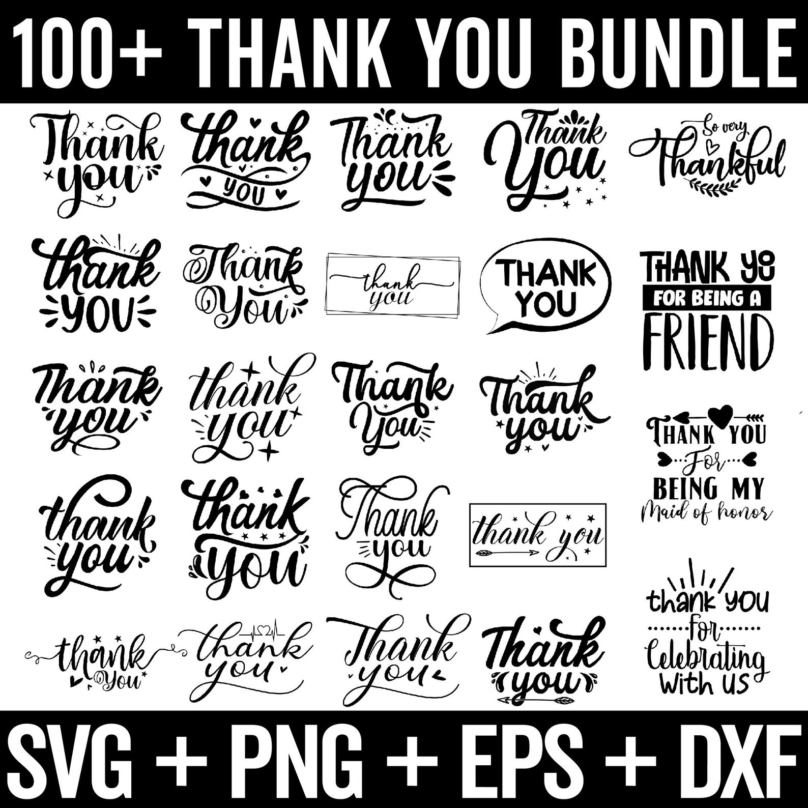 Thank You Svg Files, Thank You Png, Thank You Sign, Thank You Svg ...