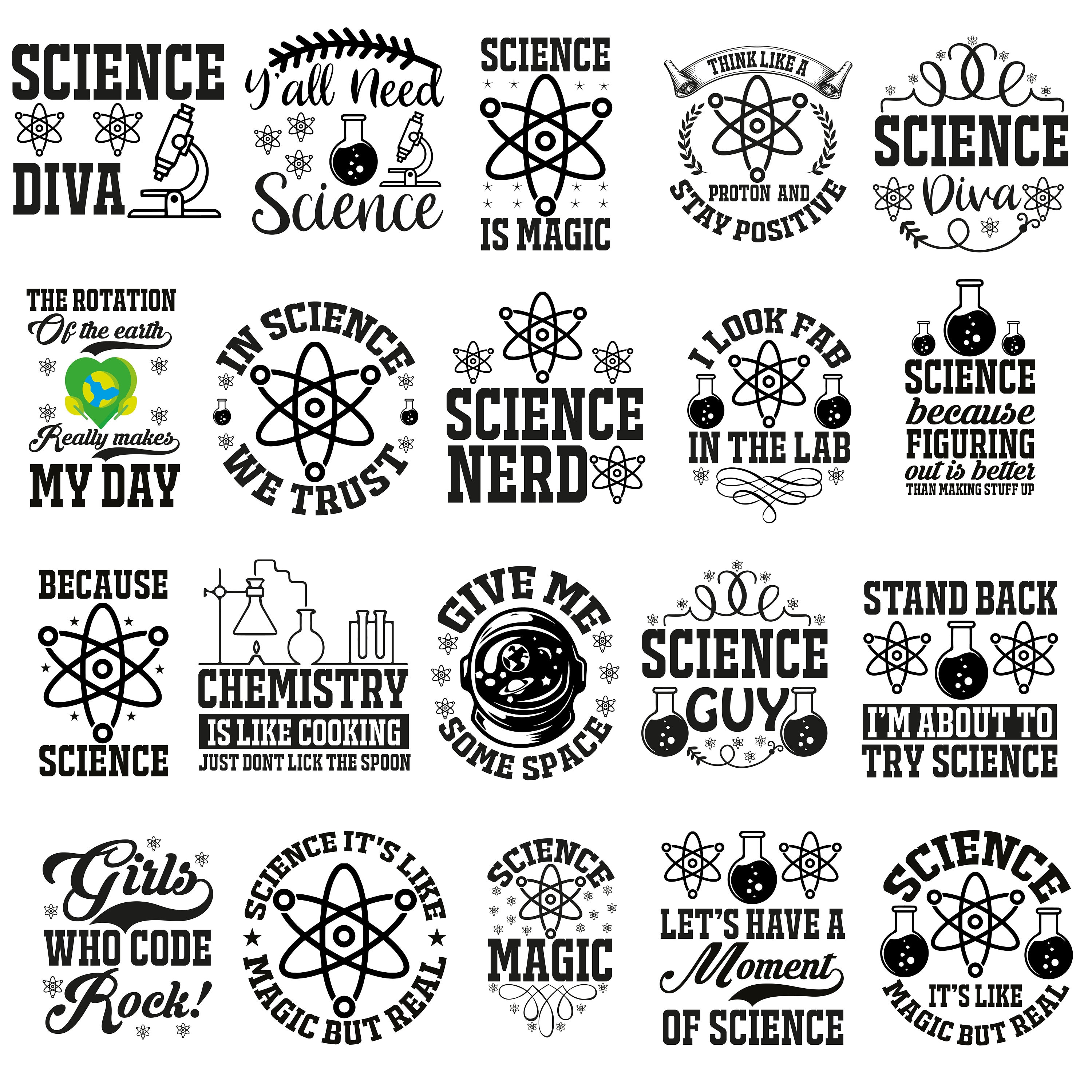 Science Svg Bundle, Science Svg Cutting Files, Science Shirt Svg ...