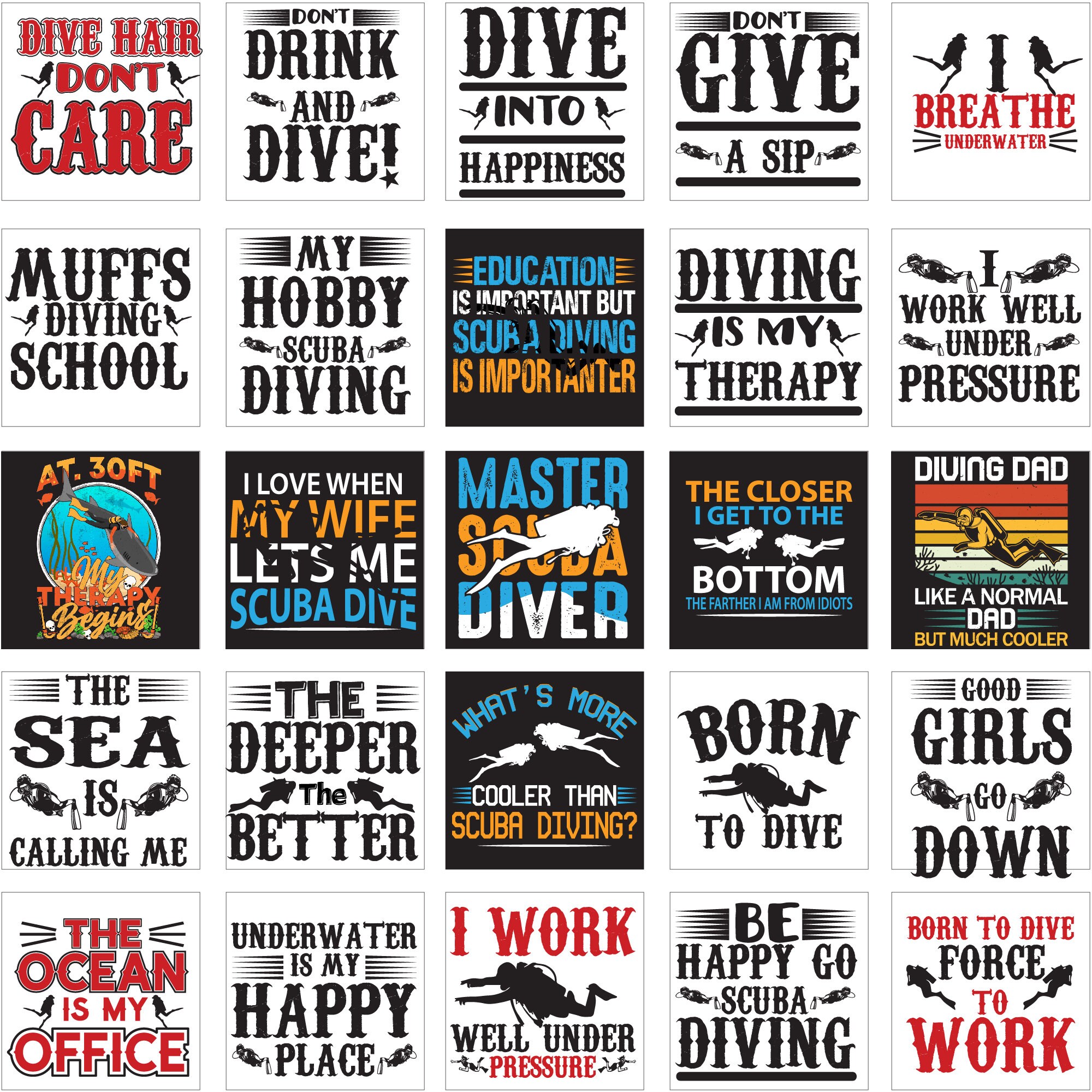 Scuba Diving SVG Bundle, Diving SVG, Diving SVG Bundle - Etsy