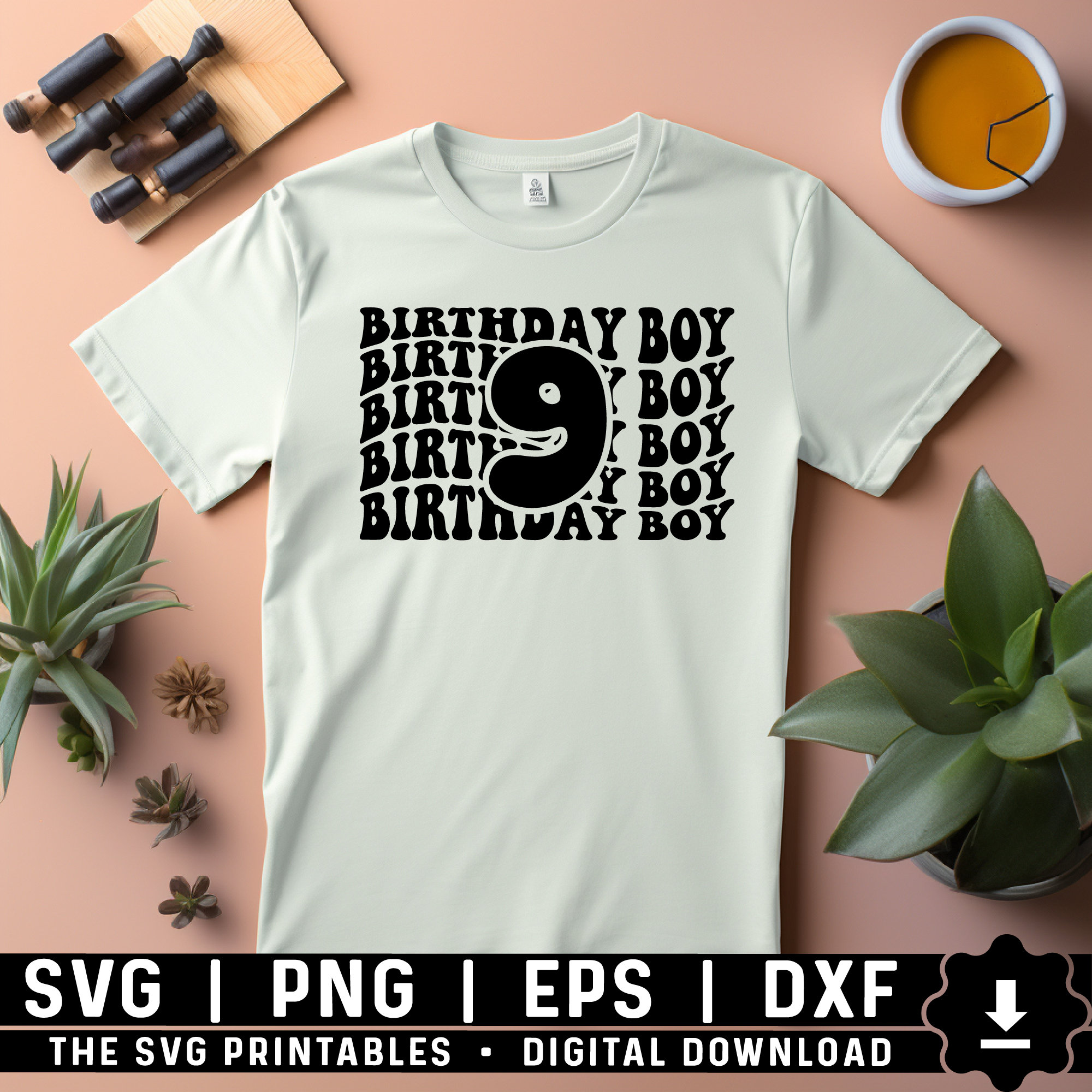 Nine Svg Groovy, 9th Birthday Svg, 9 Years Old Birthday Shirts, Nine ...