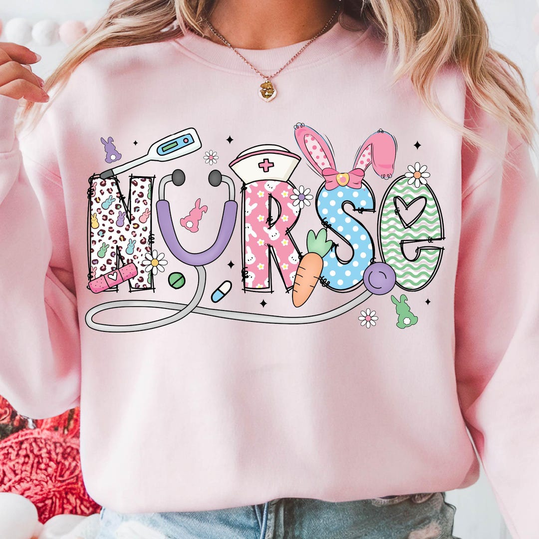 Easter Nurse Coquette PNG, Stethoscope Clipart, Happy Easter Design ...