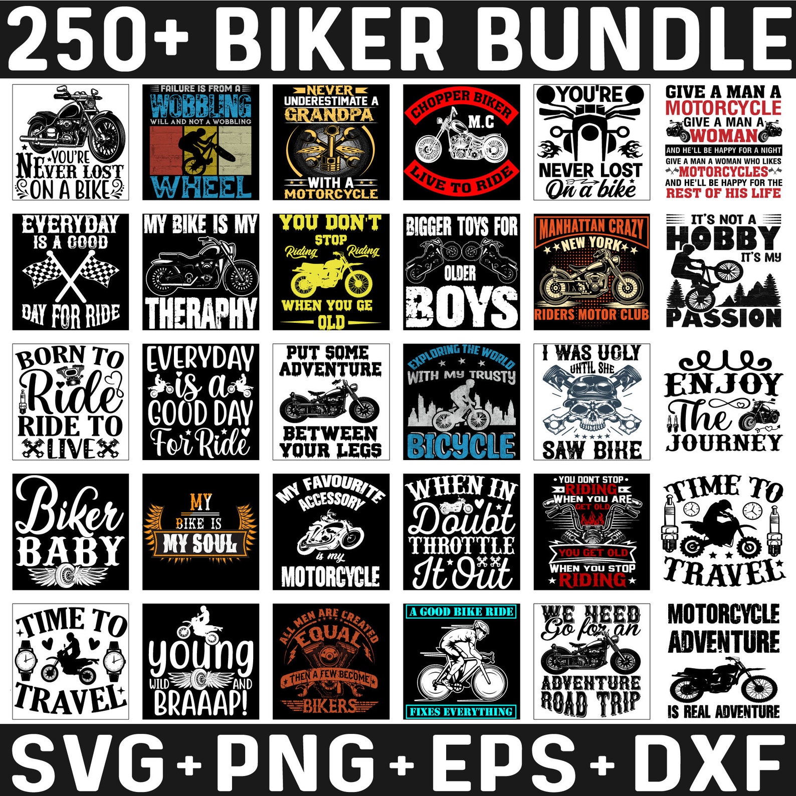 Motorcycle Svg Bundle, Biker Svg, Biker Svg Files, Motorcycle Bundle ...