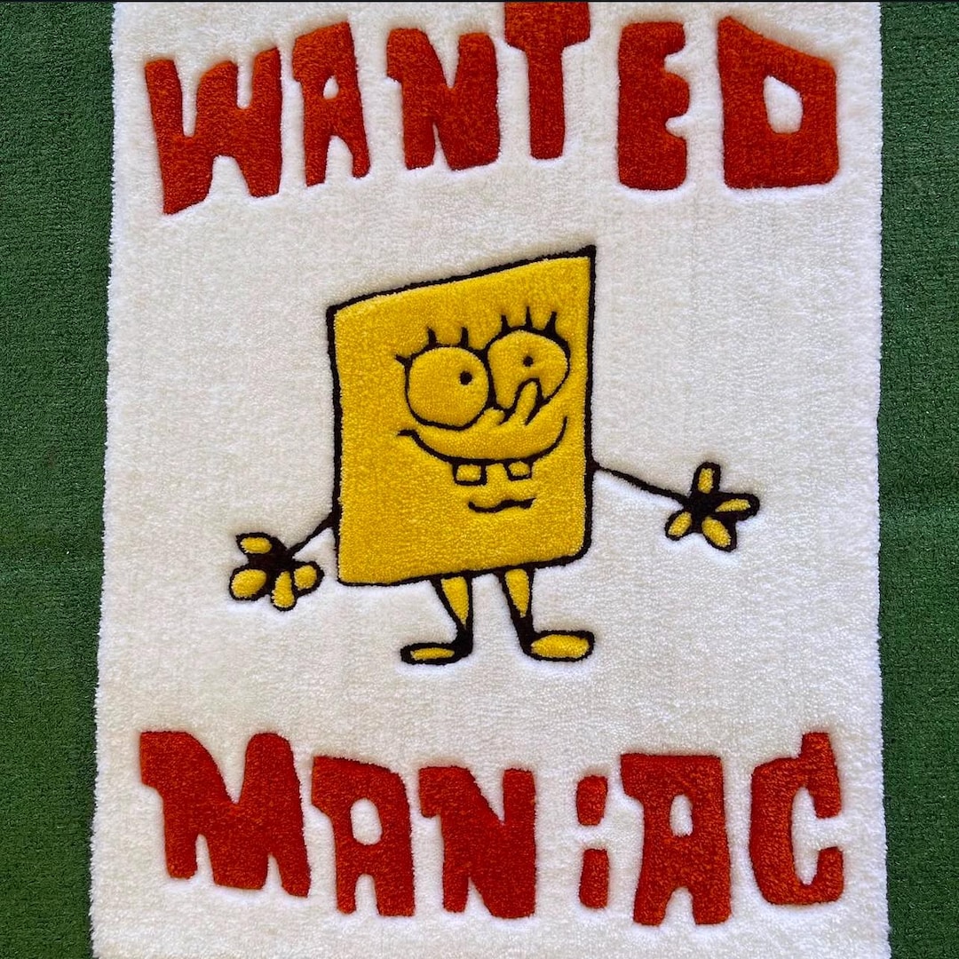 Spongebob Wanted Poster Wall Hanging - Etsy