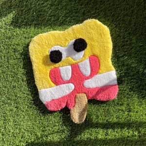 Nostalgic, Spongebob Popsicle Rug With 3D Eyes - Etsy