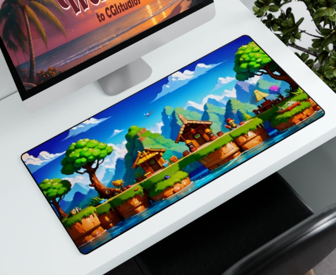 Large Retro Gaming Mouse Pad, Gaming Desk Decorer, Gaming Tablemats ...