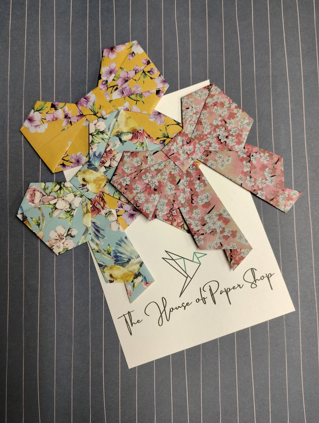 Origami Paper Bows | Handmade Decorations| Gift Wrapping |floral Decor ...