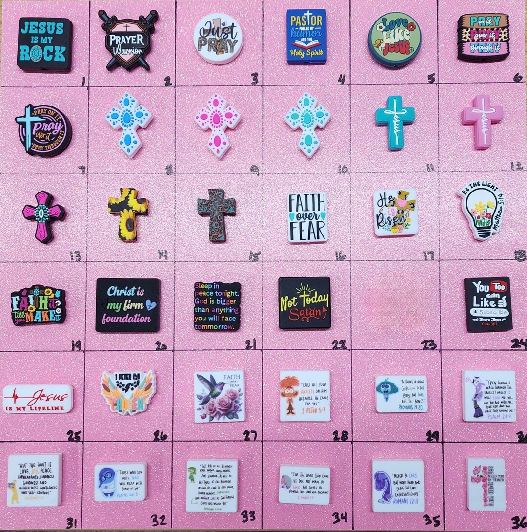 Faith Silicone Focal Beads: Christian DIY Craft Supplies - Etsy