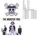 Luffy Zoro Sanji Embroidery Monster Trio One Piece - Etsy