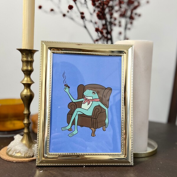 Gentleman Frog - Etsy