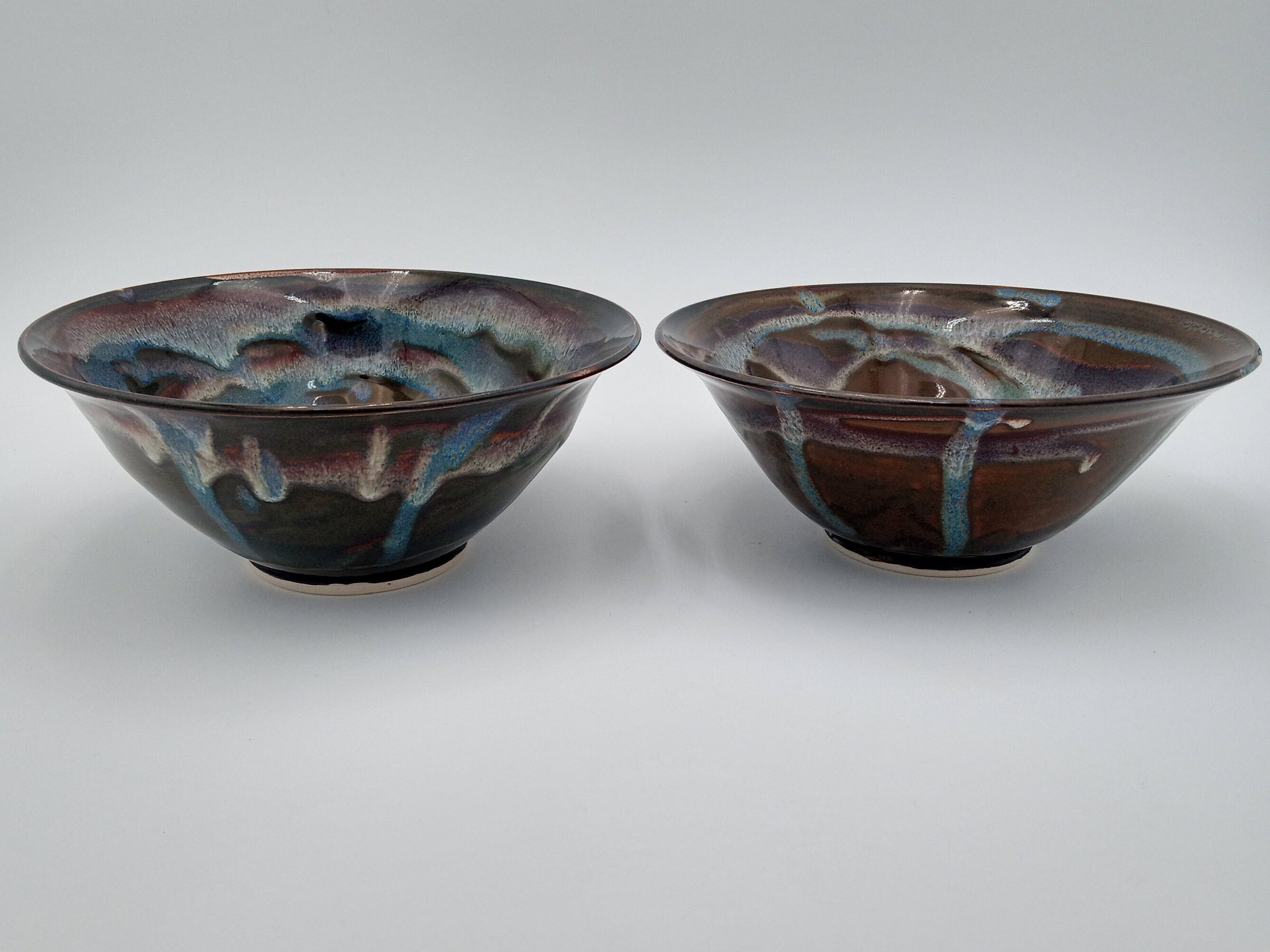 Handmade Pottery Bowls Wheel Thrown Bowl Ceramics for Salad Soup Chili ...