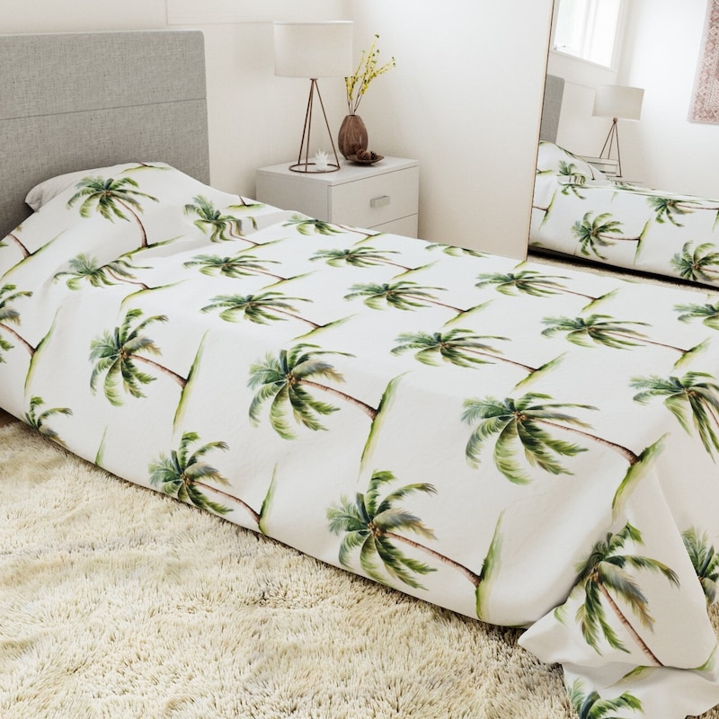 Palm Tree Comforter Set - Etsy