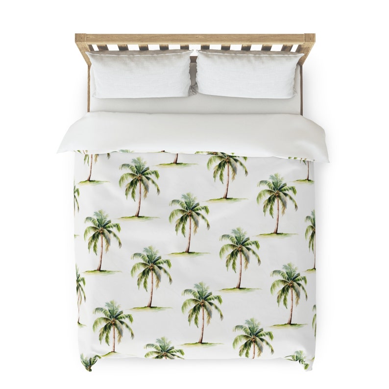 Palm Tree Duvet Cover Bedspread, Palm Tree Duvet, Bedding for Home ...
