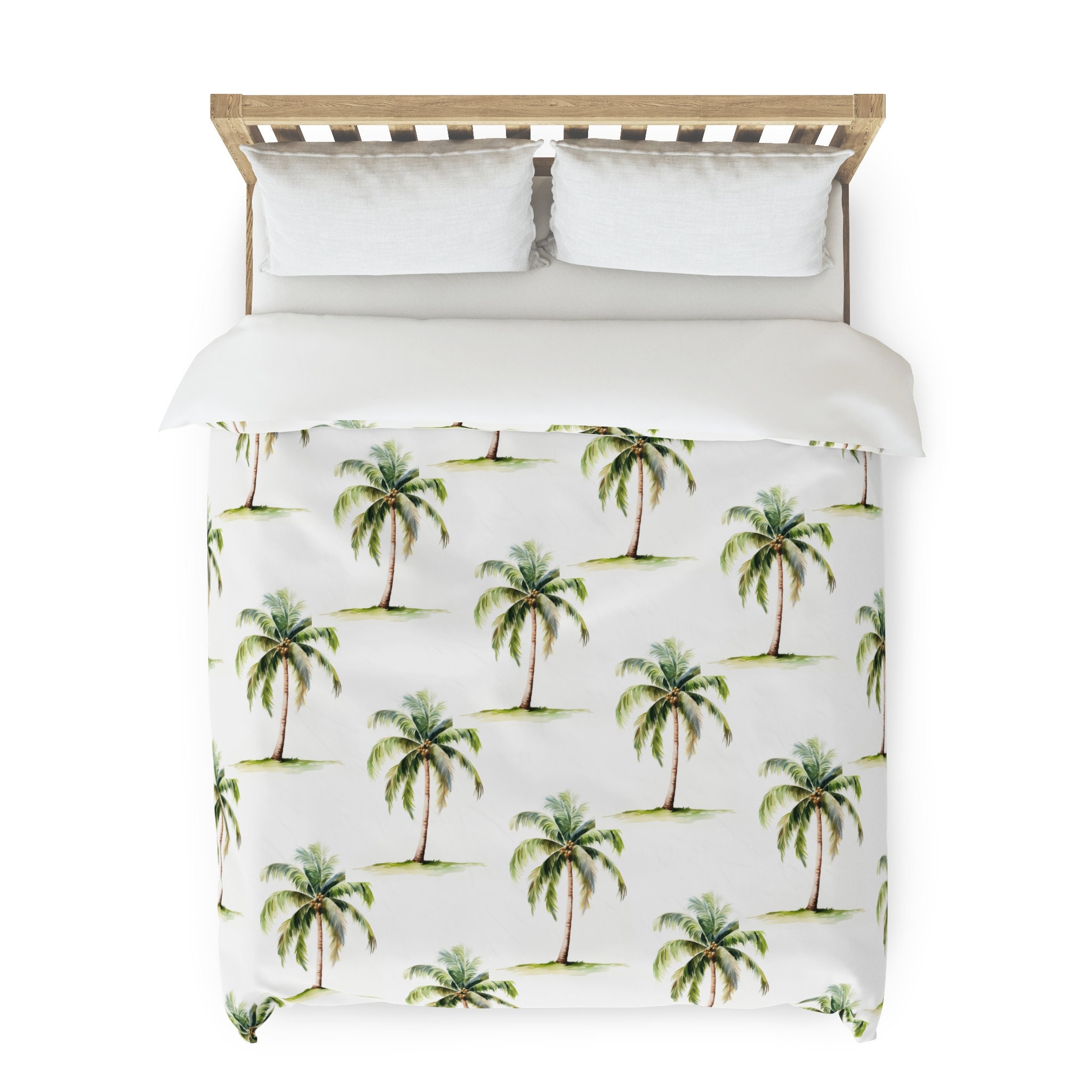 Palm Tree Duvet Cover Bedspread, Palm Tree Duvet, Bedding for Home ...