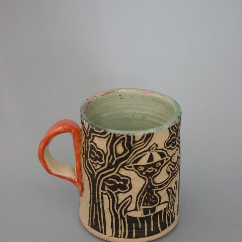 Sgraffito Mug - Etsy