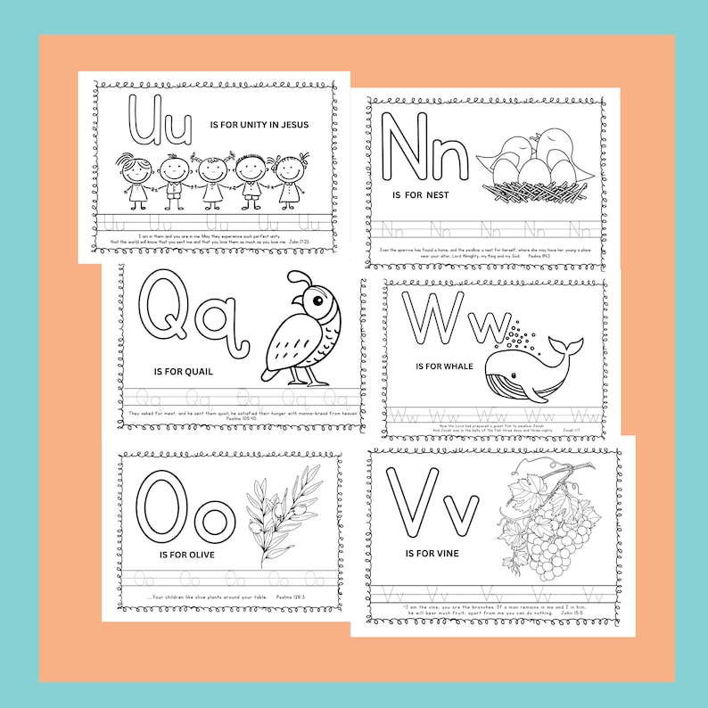 A-Z Bible Colouring Pages/bible Alphabet Coloring Pages/toddler ...