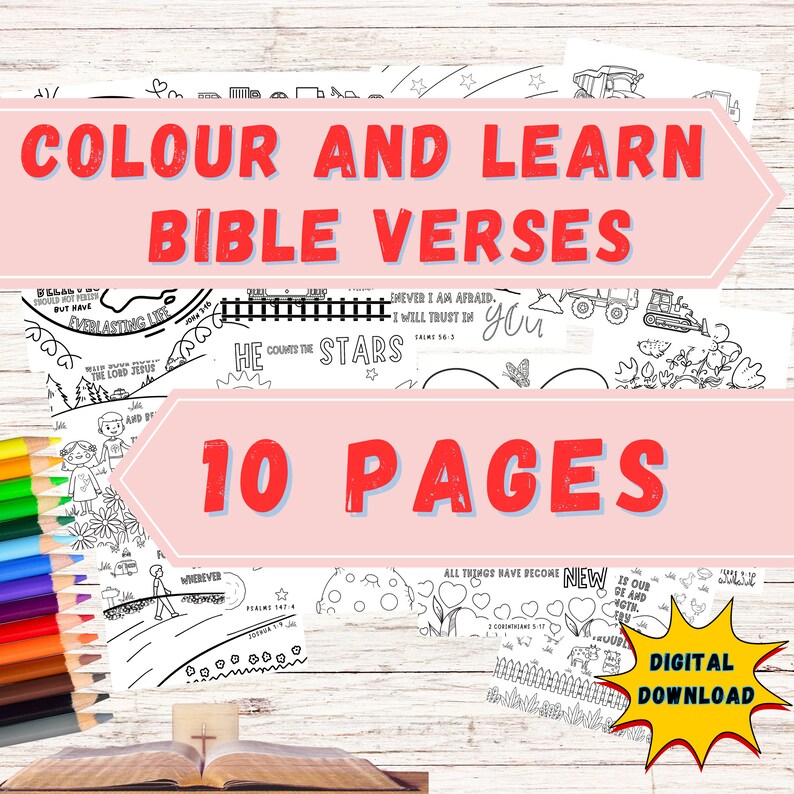 Kids Bible Verse Coloring Pages,christian Coloring Pages, Church Sunday ...