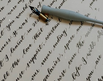 PHYSICAL CUSTOM PRINT Brush Lettering Print Hand Lettered - Etsy