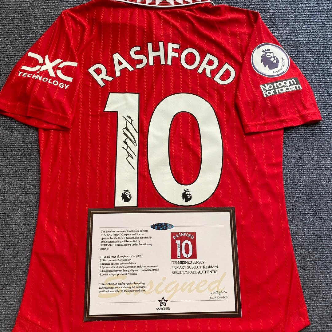 Marcus Rashford SIGNED Man United Signature Shirt/jersey COA - Etsy
