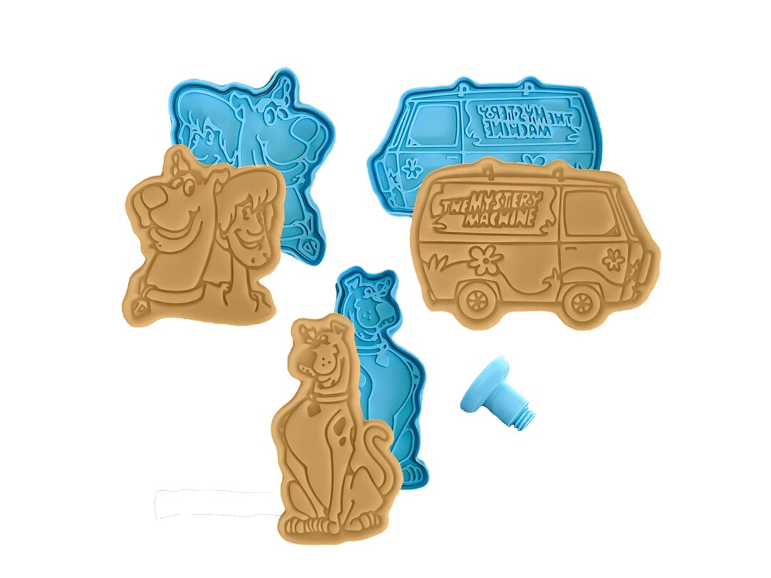 Movies Birthday Cookie Cutters Set of 3 |inspired by Scooby Shaggy Mystery Machine Doo Dog ...