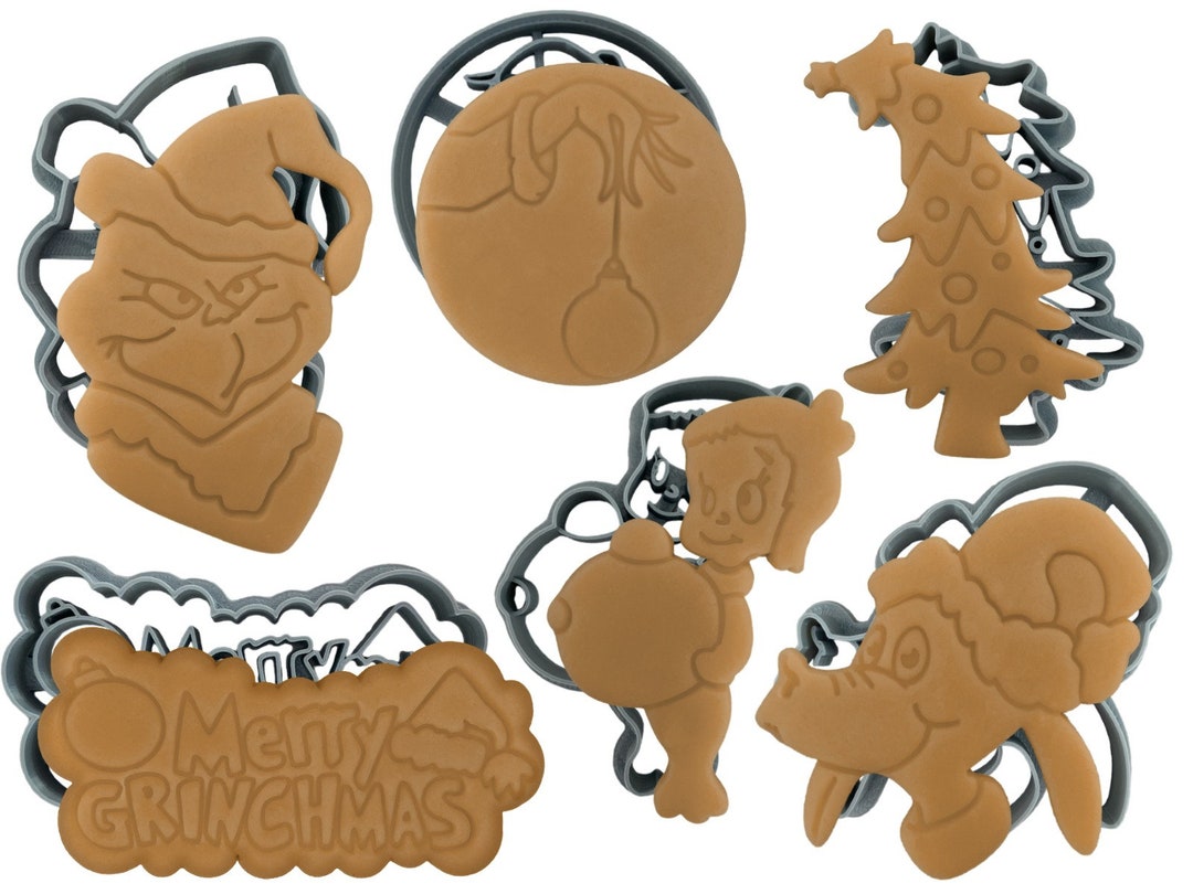 Grinch Cookie Cutters Set of 6 Christmas | Max, Grich, Cindy Lou, Tree ...