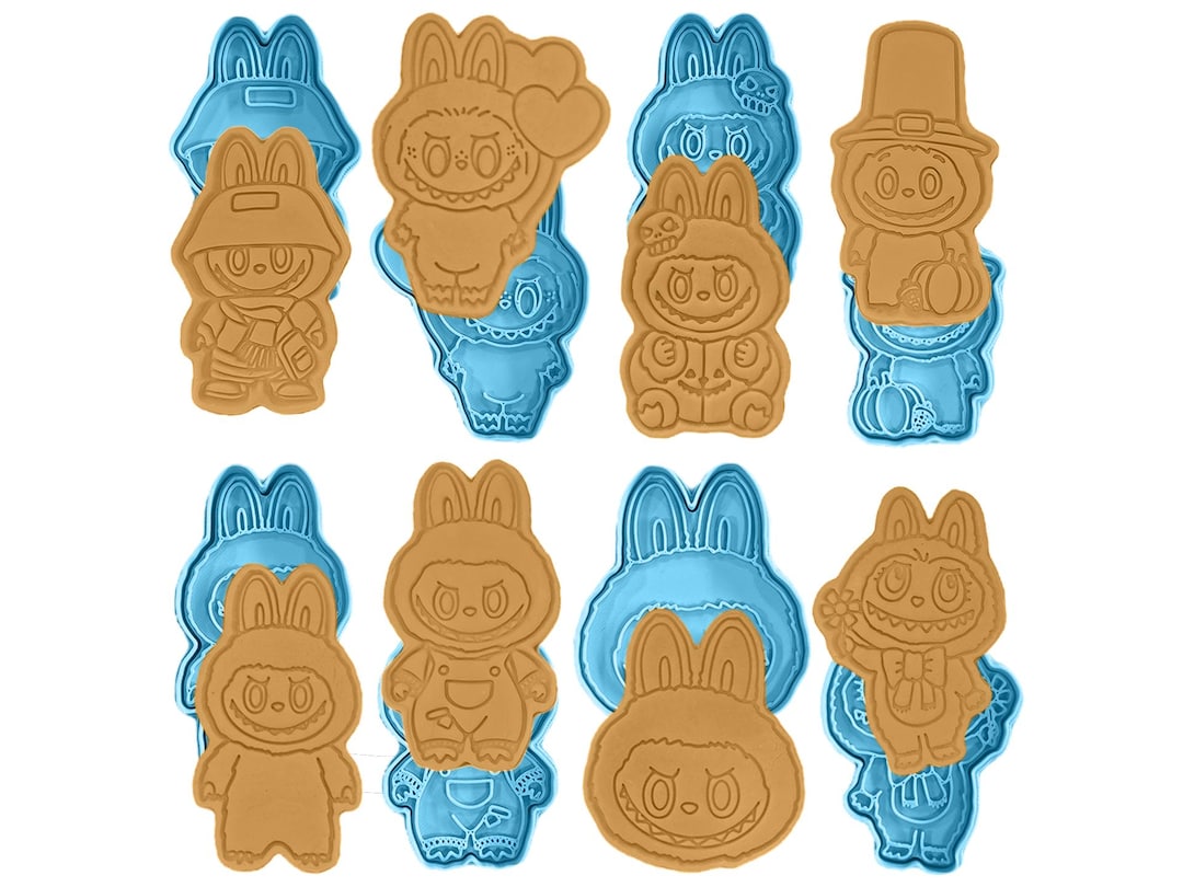 Labubu the Monsters Cookie Cutters Set of 8 |halloween Thanksgiving ...