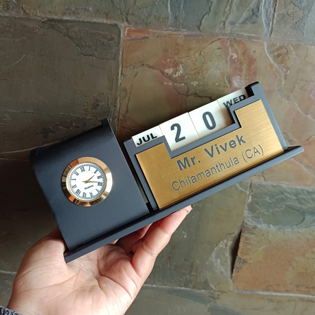 Wooden Pen Stand, Engraved/personalized Pen Holder, Pen Holder, Holiday ...