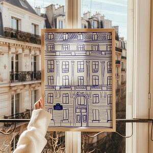 Paris Print, Minimalist Art, French Illustration, Retro Wall Art ...