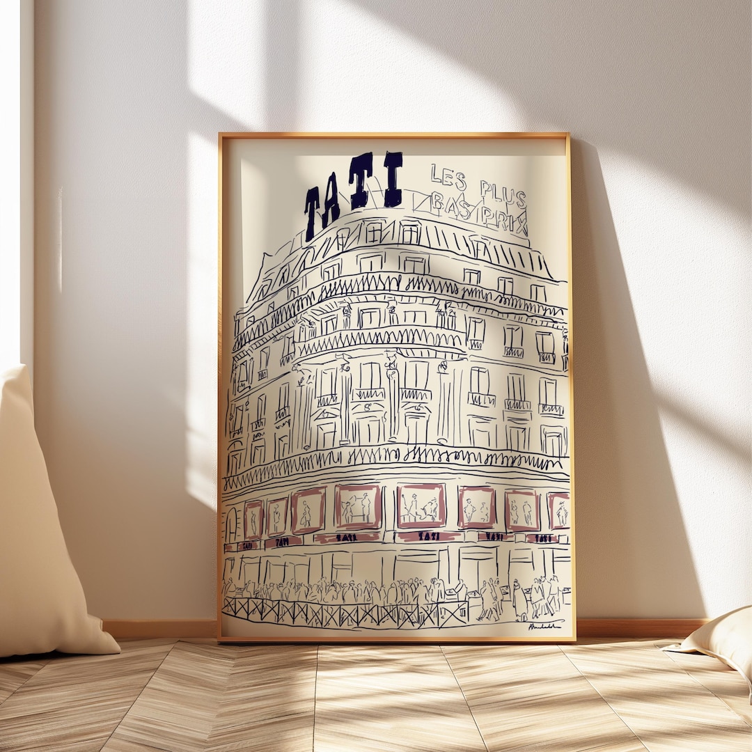 Barbès TATI: Paris Street Scene Art Print - Etsy