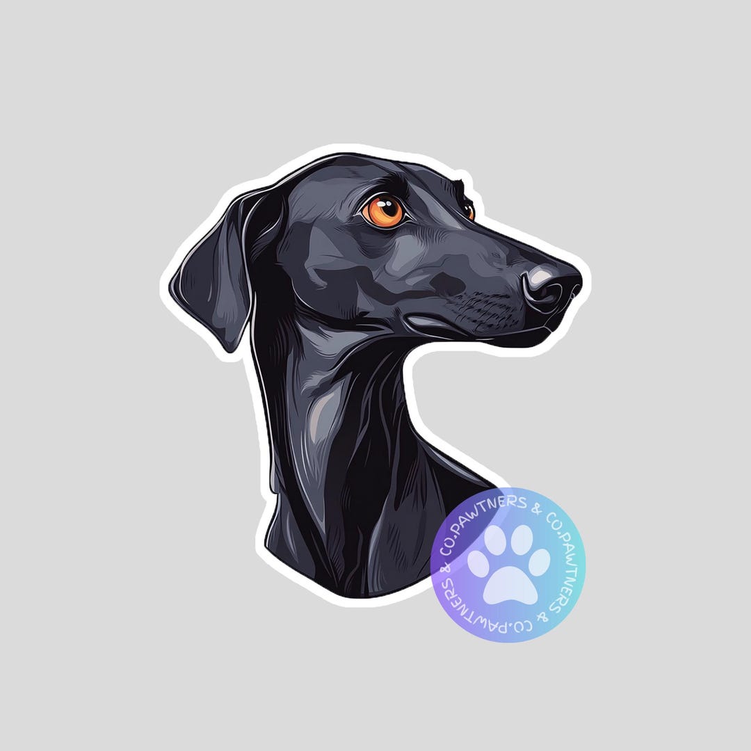 Greyhound Sticker, Sticker Gift, Cute Stickers, Animal Decals, MacBook ...