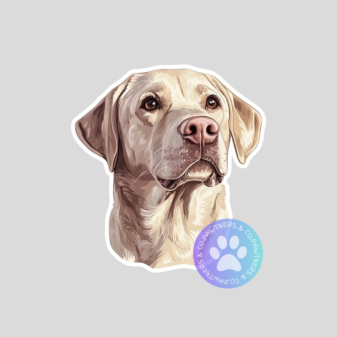 Labrador Retriever Sticker, Sticker Gift, Cute Stickers, Animal Decals ...
